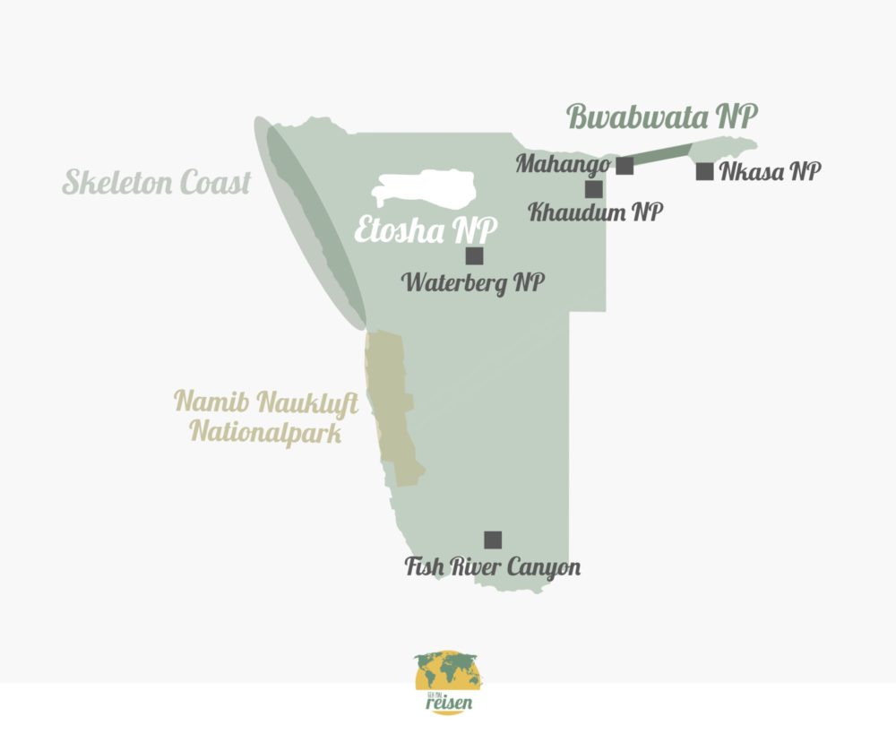 Namibia • Nationalpark Guide • Infos, Reisetipps & Highlights