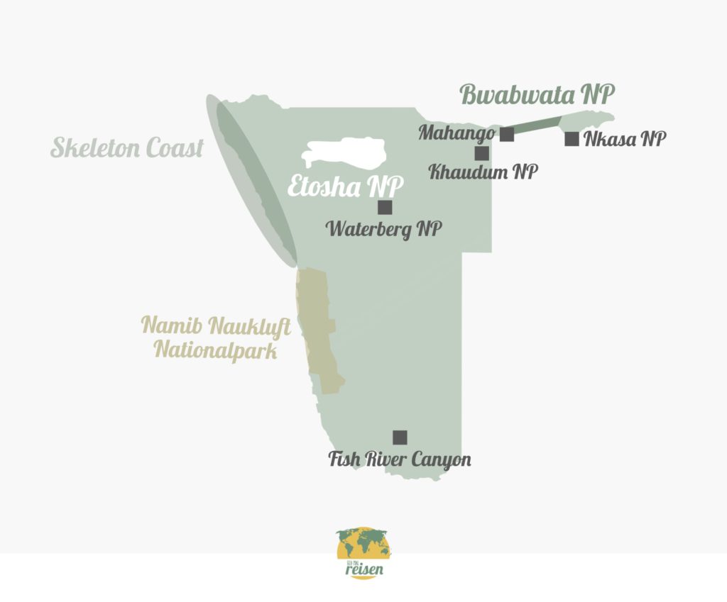 Namibia • Nationalpark Guide • Infos, Reisetipps & Highlights